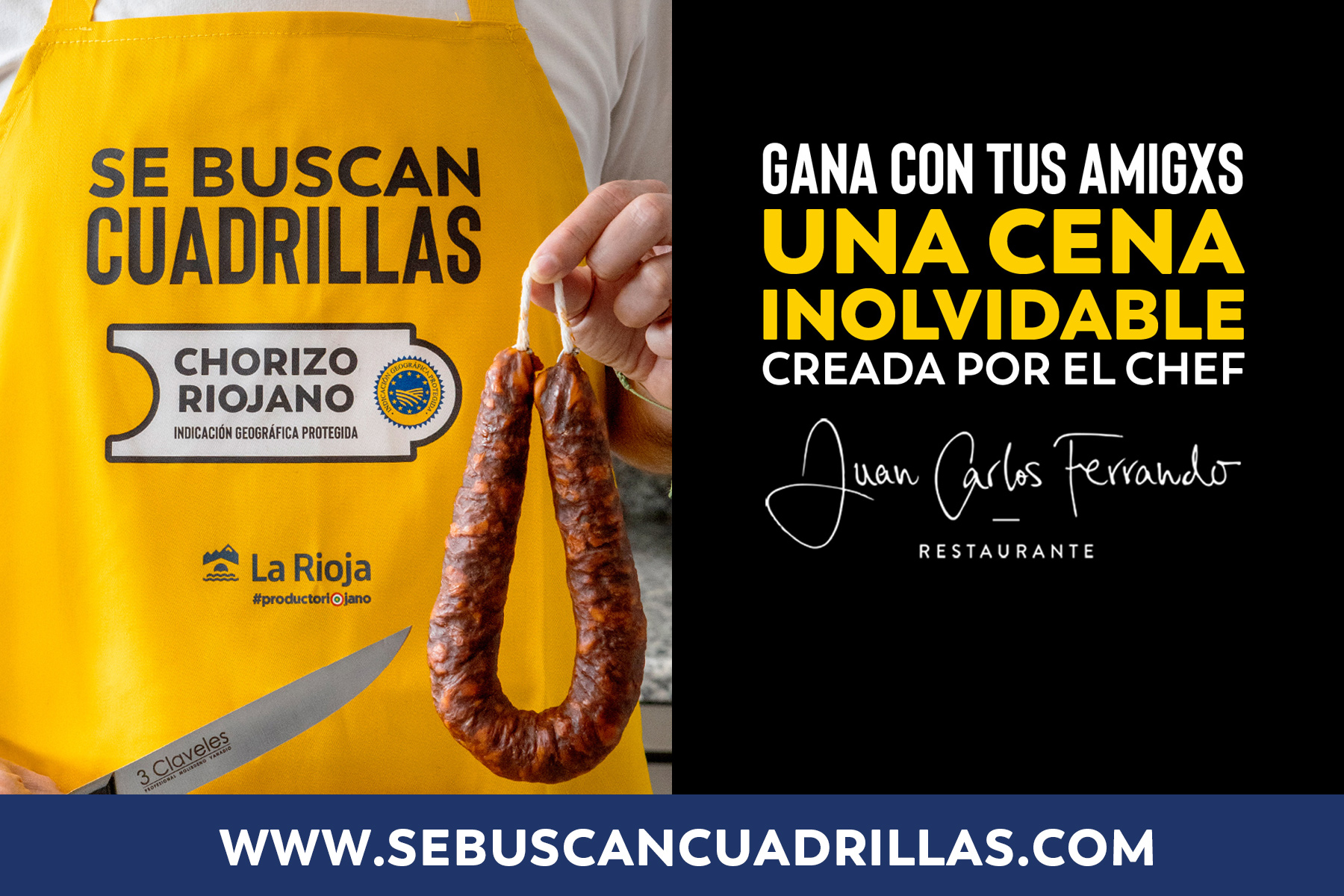 Se buscan cuadrillas 🖤💛 IGP Chorizo Riojano